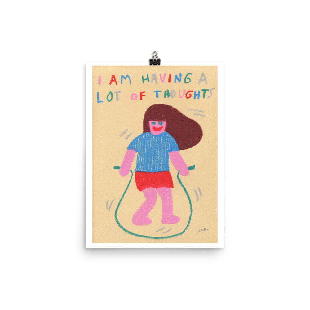 Lots of Thoughts Art Print - Etsy