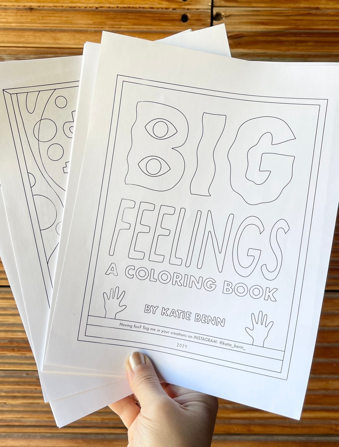 BIG FEELINGS Coloring Book - 20 Coloring Pages for Kids & Adults ...