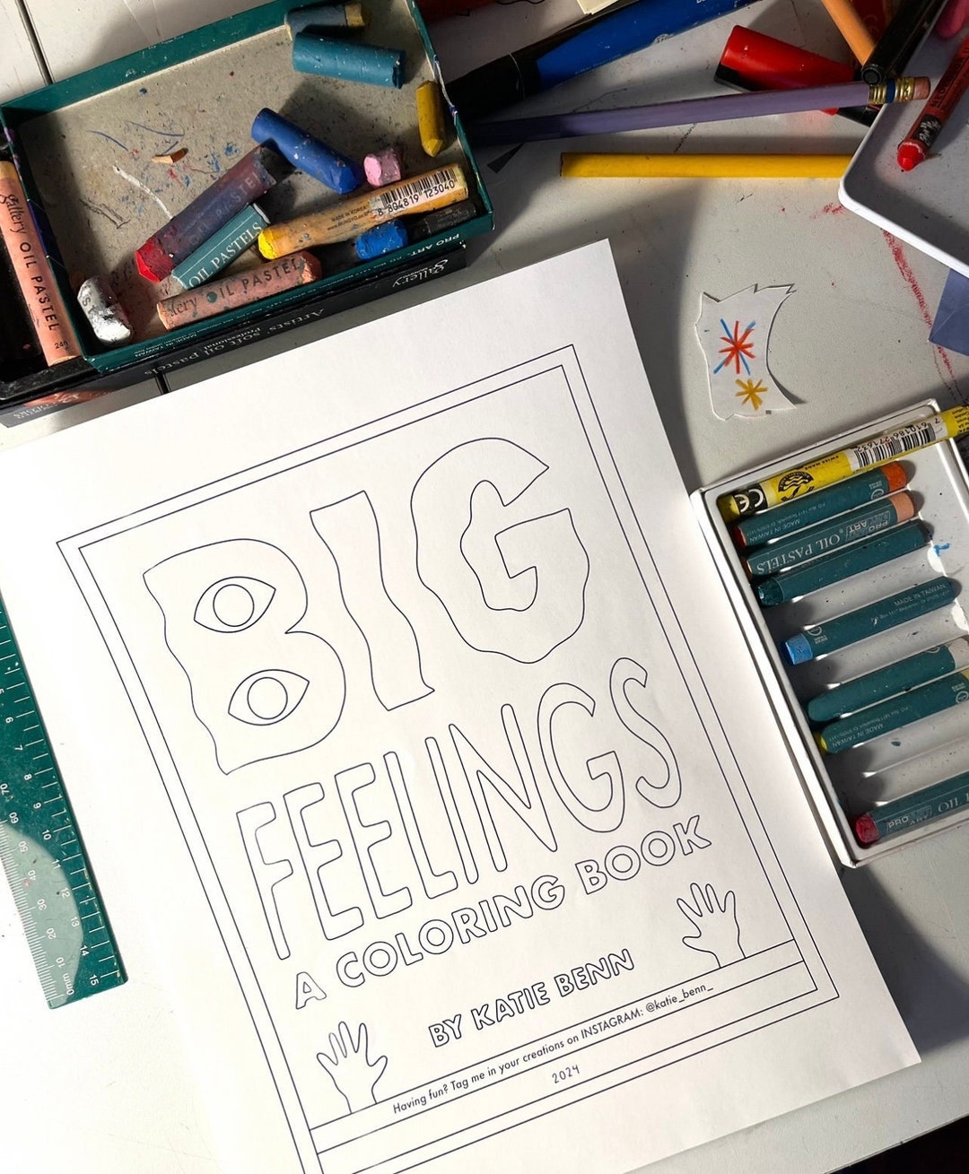 BIG FEELINGS Coloring Book 20 Coloring Pages for Kids & Adults Digital ...