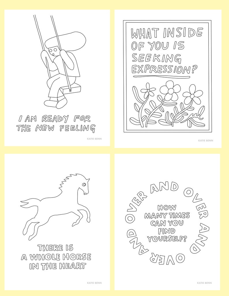 BIG FEELINGS Coloring Book - 20 Coloring Pages for Kids & Adults ...