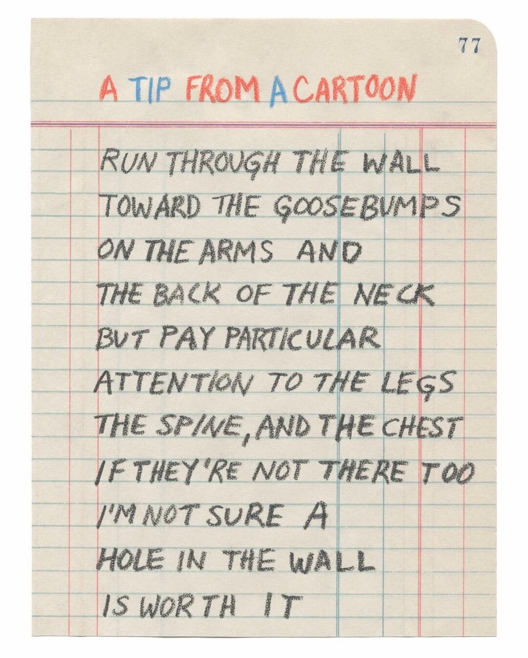 A Tip From A Cartoon - Original Drawing - Etsy