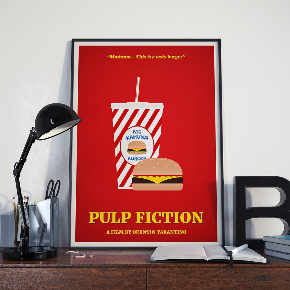 Printable Pulp Fiction Film Poster // Quentin Tarantino // Digital File ...