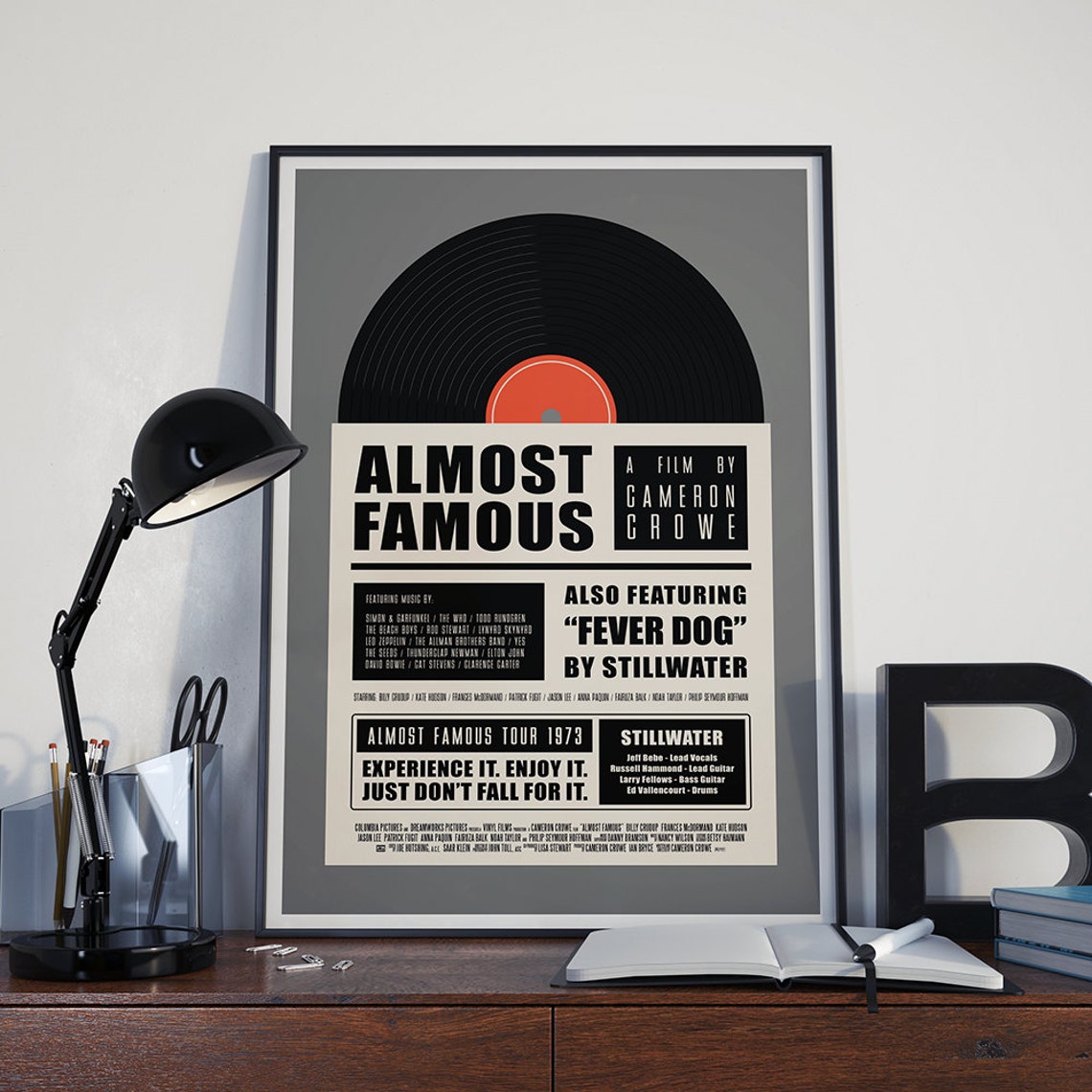 Printable Almost Famous Film Poster // Cameron Crowe // Digital File ...