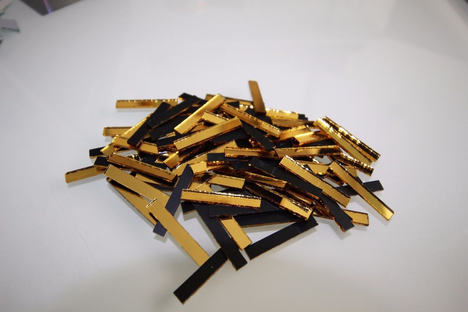 Mosaic Gold Mirror Glass Strips Art & Craft 5 X 0.5 Cm 1.6 - Etsy