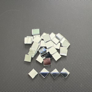 400 Pieces, Mosaic Silver Mirror Glass Tiles (approx 8 X 8 Mm) 2 Mm ...