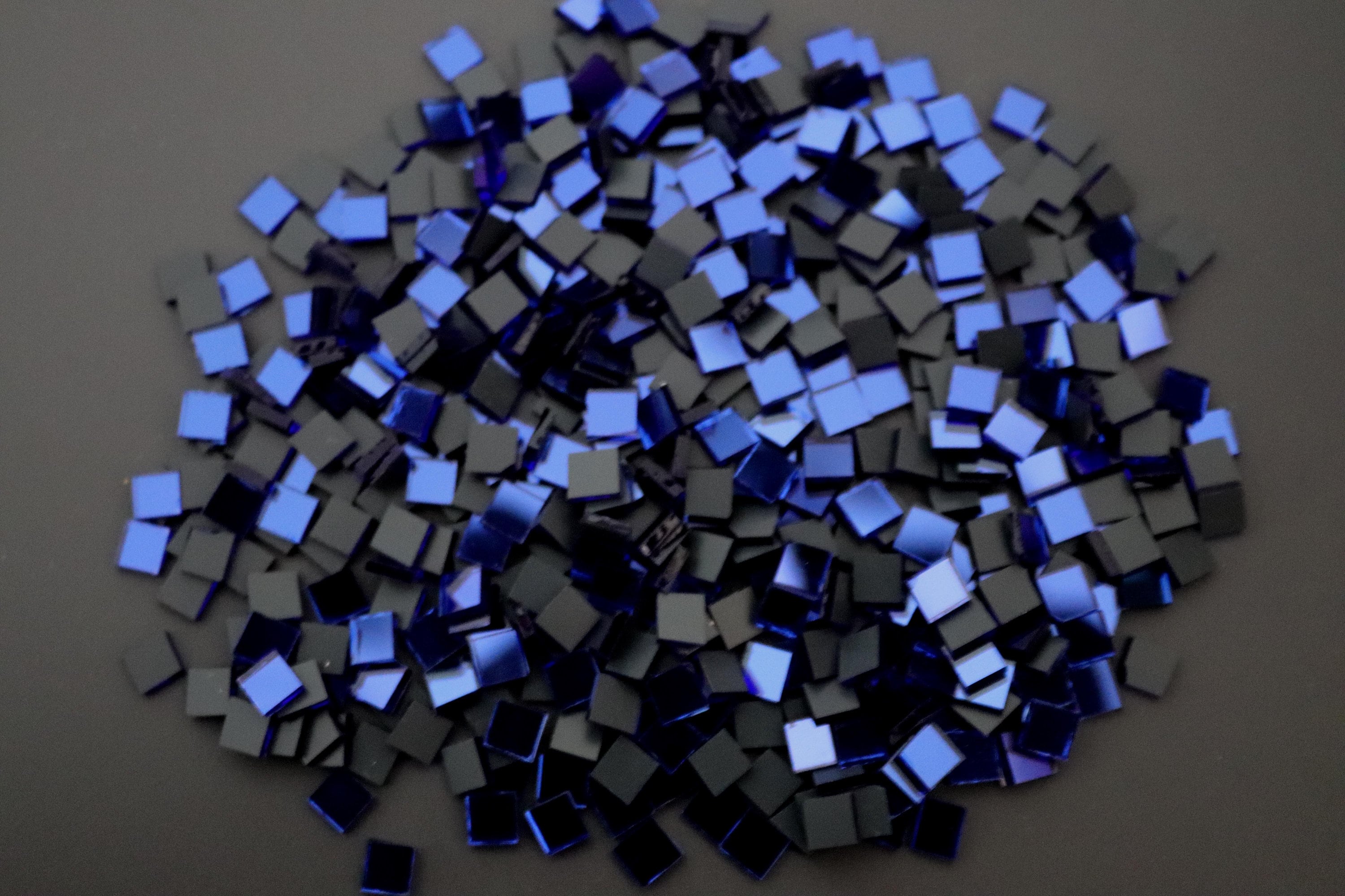 500 Pieces Mosaic Royal Blue Mirror Approx 5 X 5 Mm. - Etsy
