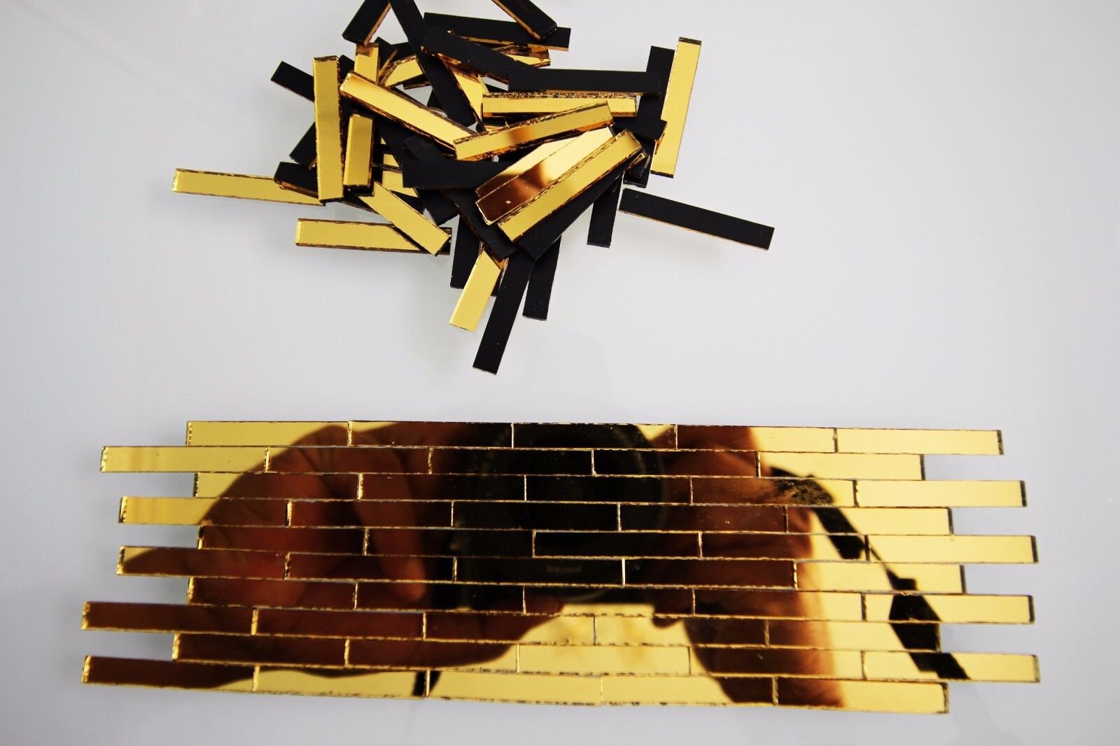 Mosaic Gold Mirror Glass Strips Art & Craft 5 X 0.5 Cm 1.6 - Etsy