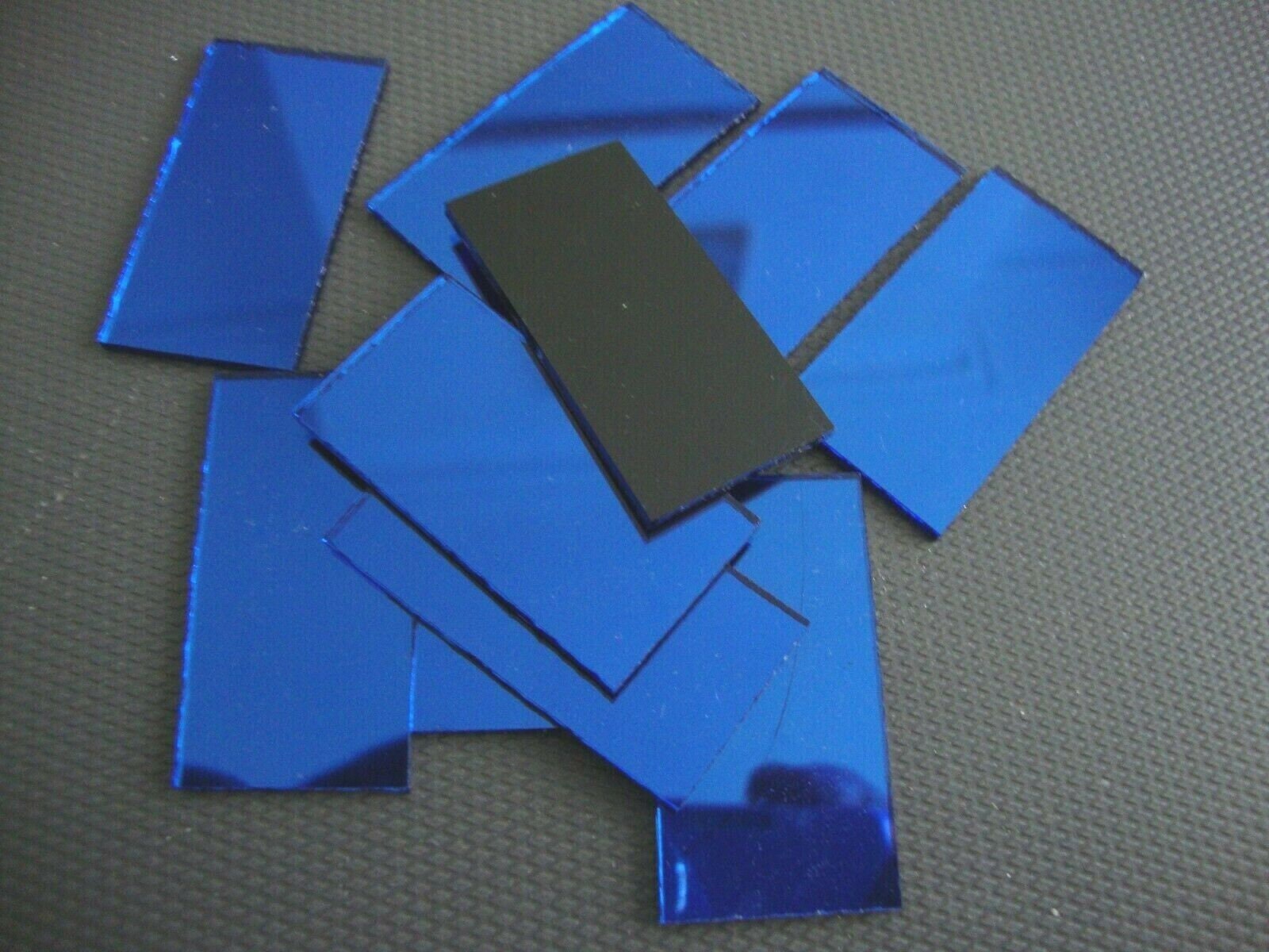20 Pcs Mosaic Royal Blue Mirror Glass Strips Art & Craft 2 - Etsy