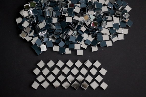 1000 Pieces Mosaic Silver Mirror Tiles approx 5 X 5 Mm 2 Mm - Etsy