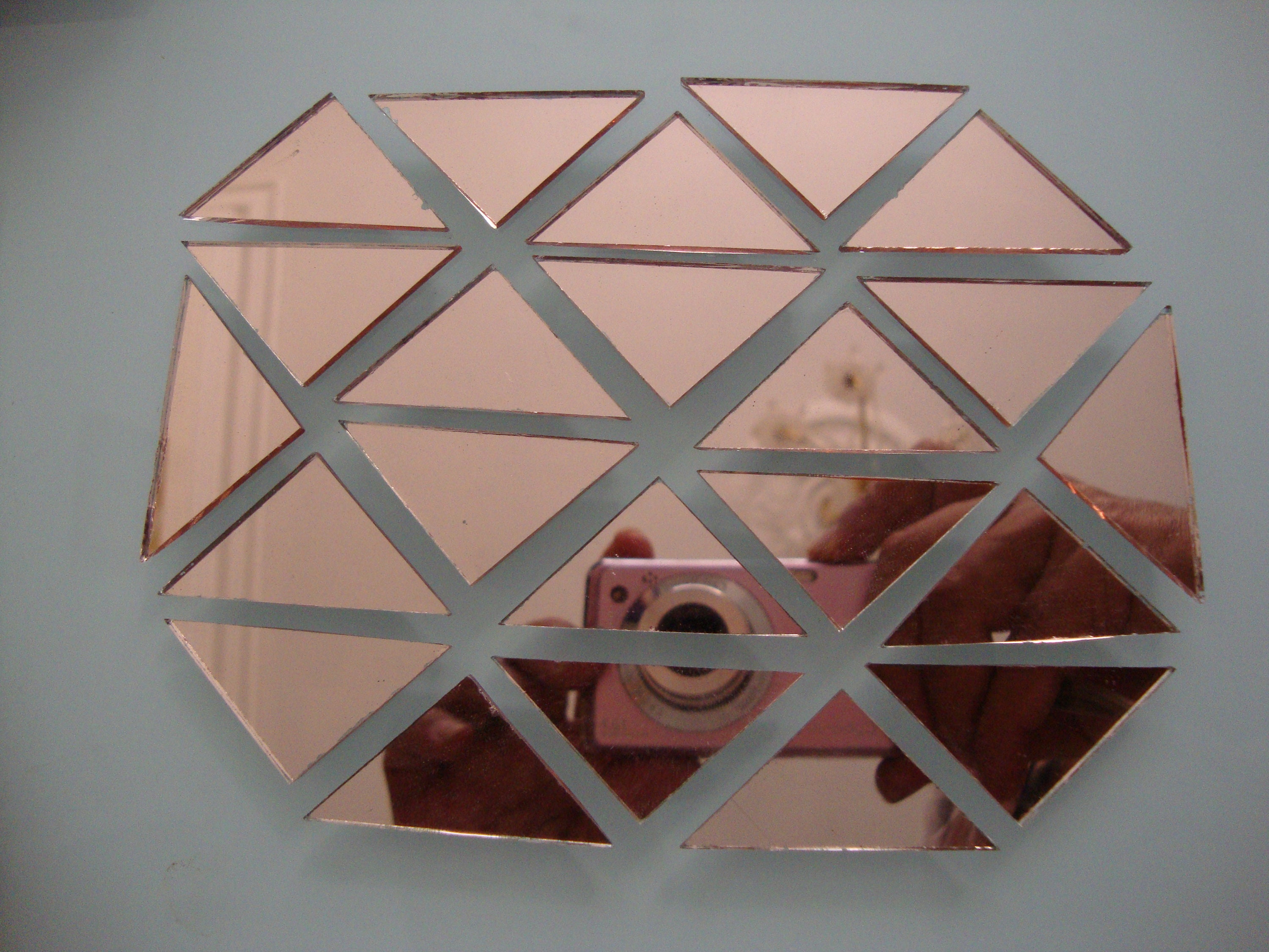 Mosaic Rose Gold Mirror Glass Triangular Approx 3 X 3 X 4.5 Cm for Art Craft 30 Pcs Etsy Ireland