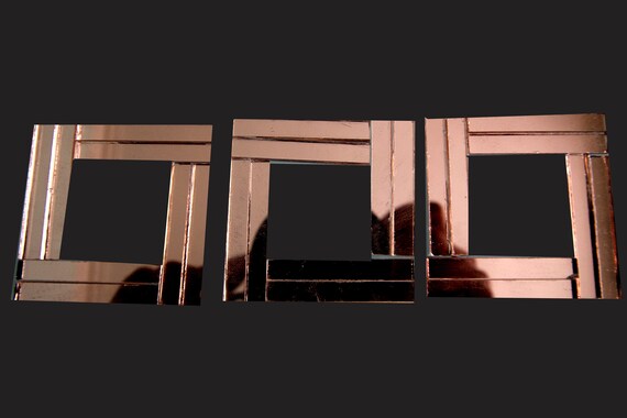 Mosaic Rose Gold Mirror Glass Strips Art & Craft 3 X 0.5 Cm | Etsy