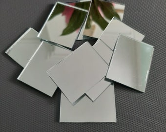 50 Strips Mosaic Silver Mirror Tiles approx 1 X 5 Cm 2 Mm - Etsy