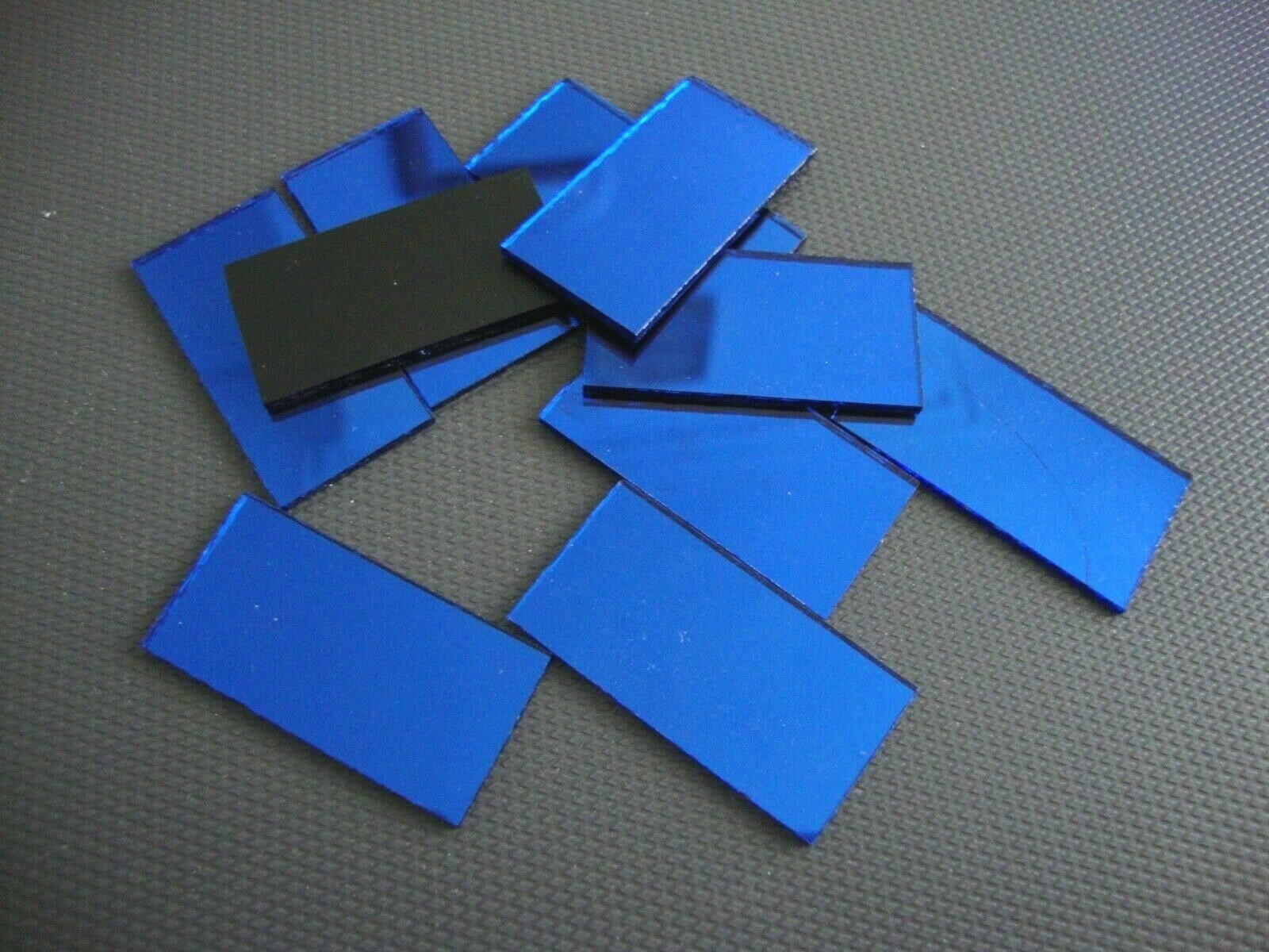 20 Pcs Mosaic Royal Blue Mirror Glass Strips Art & Craft 2 - Etsy
