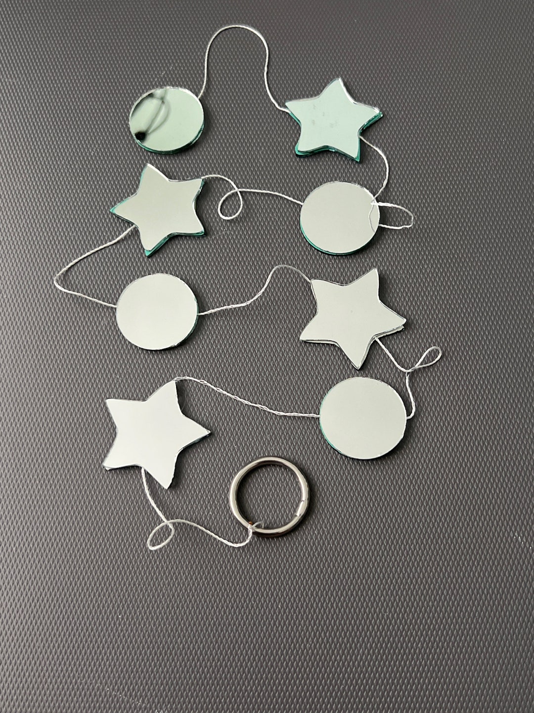 Sun Catcher Silver Mirror Round & Star Shaped Mirror Glass Approx ...