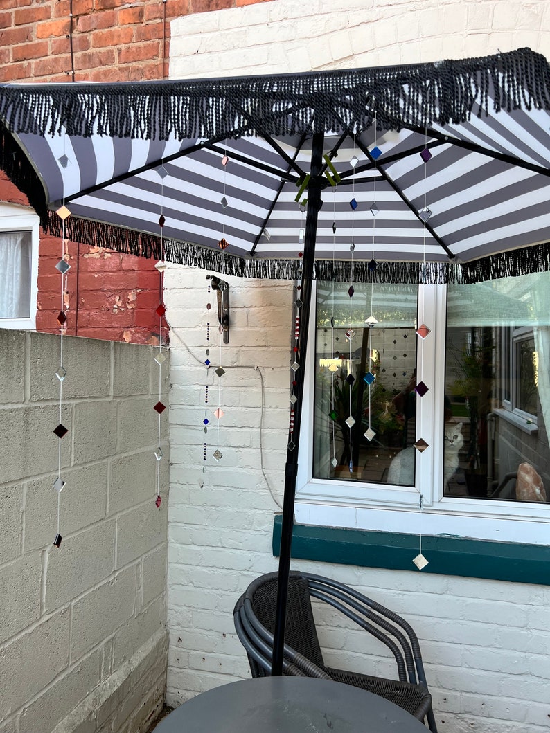 Sun Catcher Gold and Silver Mirror Glass, With Metal Ring Approx 70 Cm ...