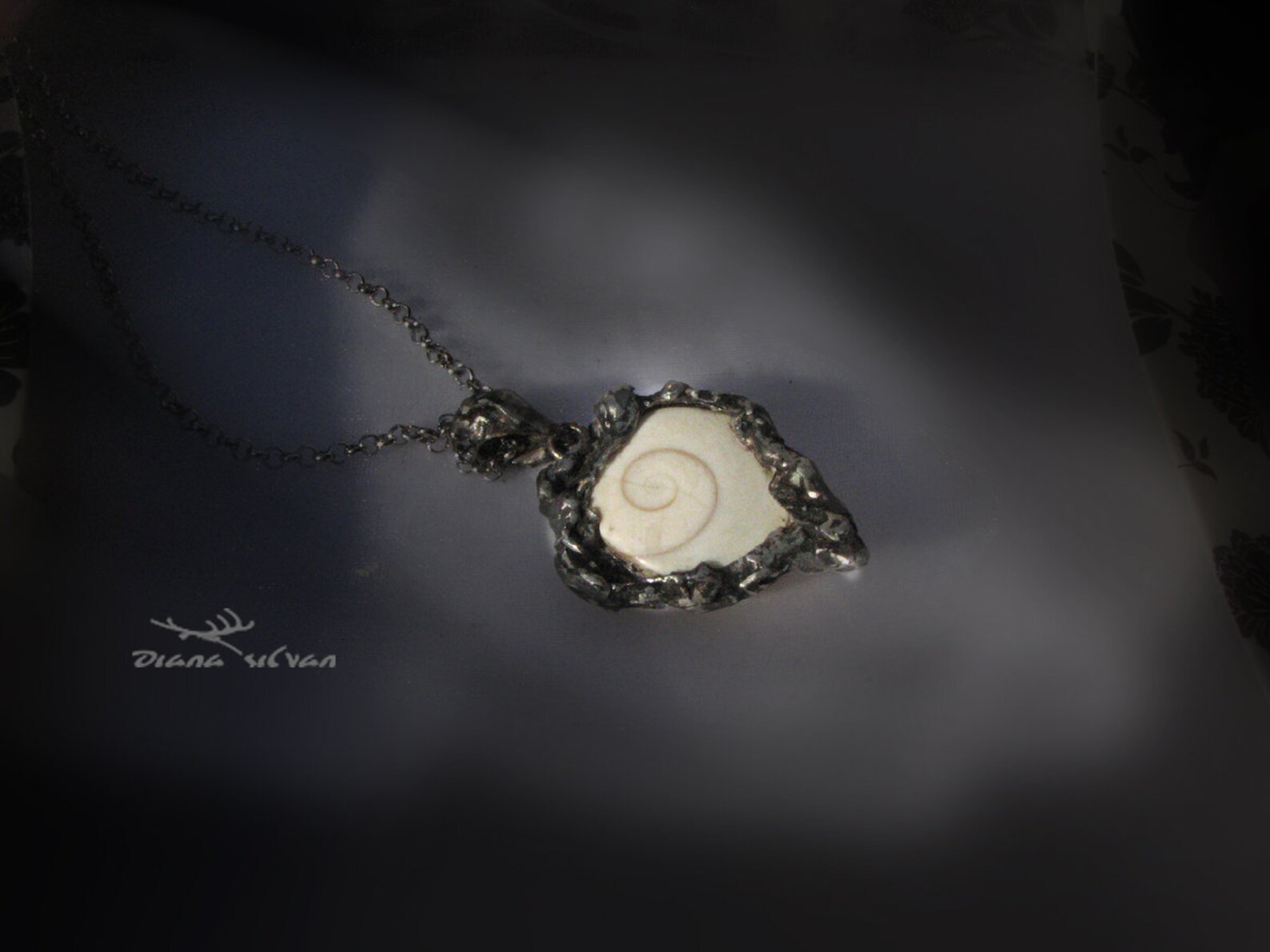 Operculum Pendant, Natural Operculum Shamanic Protective Amulet, Tribal ...
