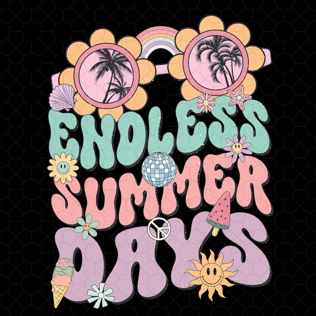 Endless Summer Days Png, Hello Summer Png, Palm Trees Png, Funny Beach ...