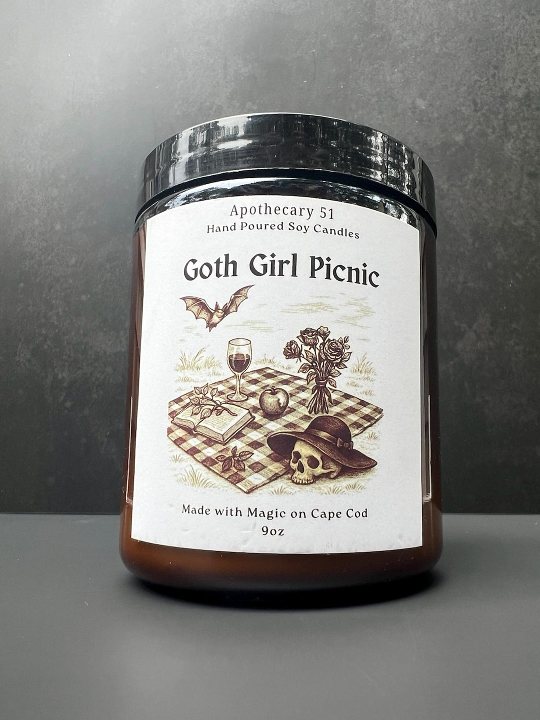 Goth Girl Picnic Candle - Etsy