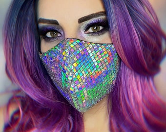 Disco Ball Mask - Etsy