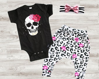 Skull baby clothes | Etsy