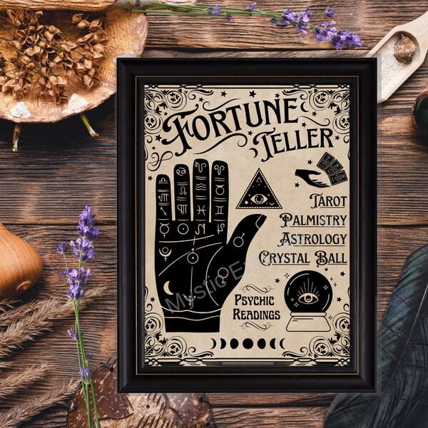 Fortune Teller Sign - Etsy