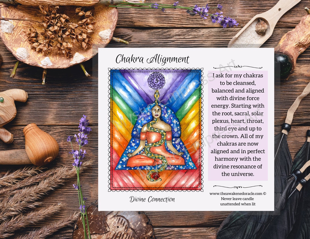 Chakra Art Printable Prayer Candle Label Spiritual Art - Etsy