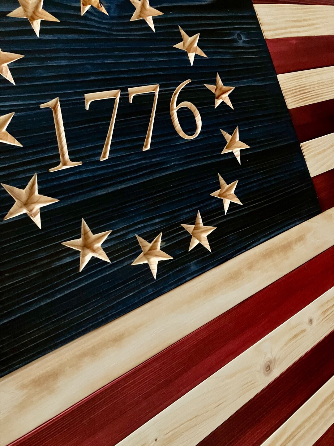 Rustic Wooden Betsy Ross Flag: Distressed American Wood Art - Etsy