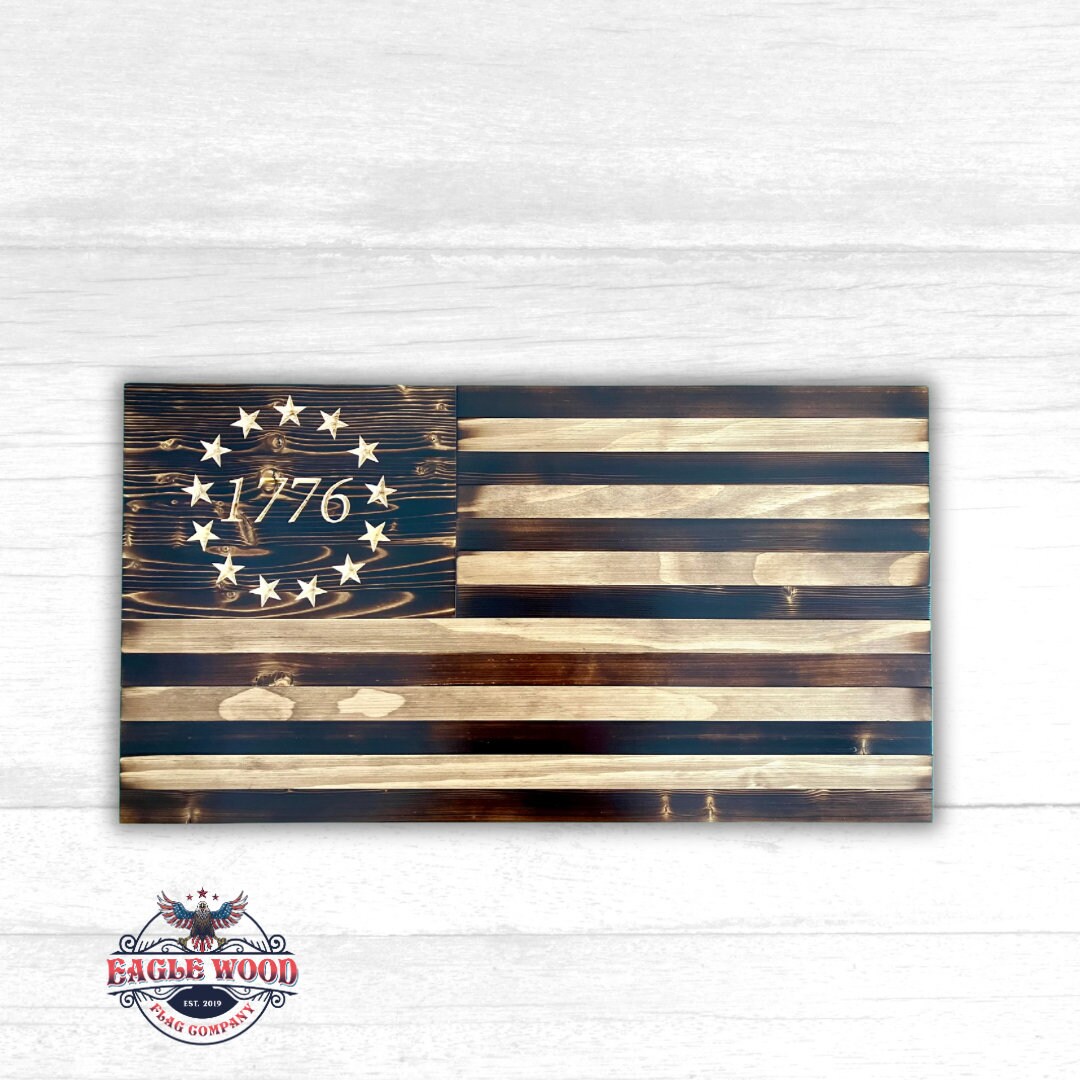 Rustic Wooden Betsy Ross Flag: Distressed American Wood Art - Etsy