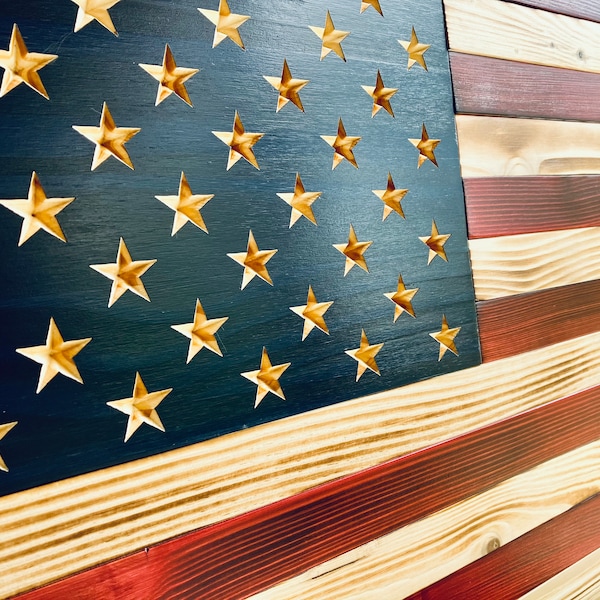 Rustic American Flag - Etsy