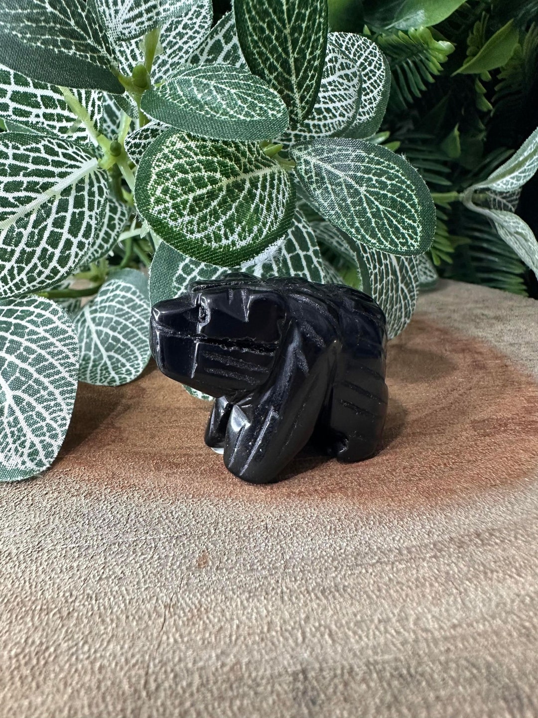 Black Obsidian Bear Crystal, Crystal Bear, Obsidian, Black Obsidian, Crystal Animals, Crystal ...