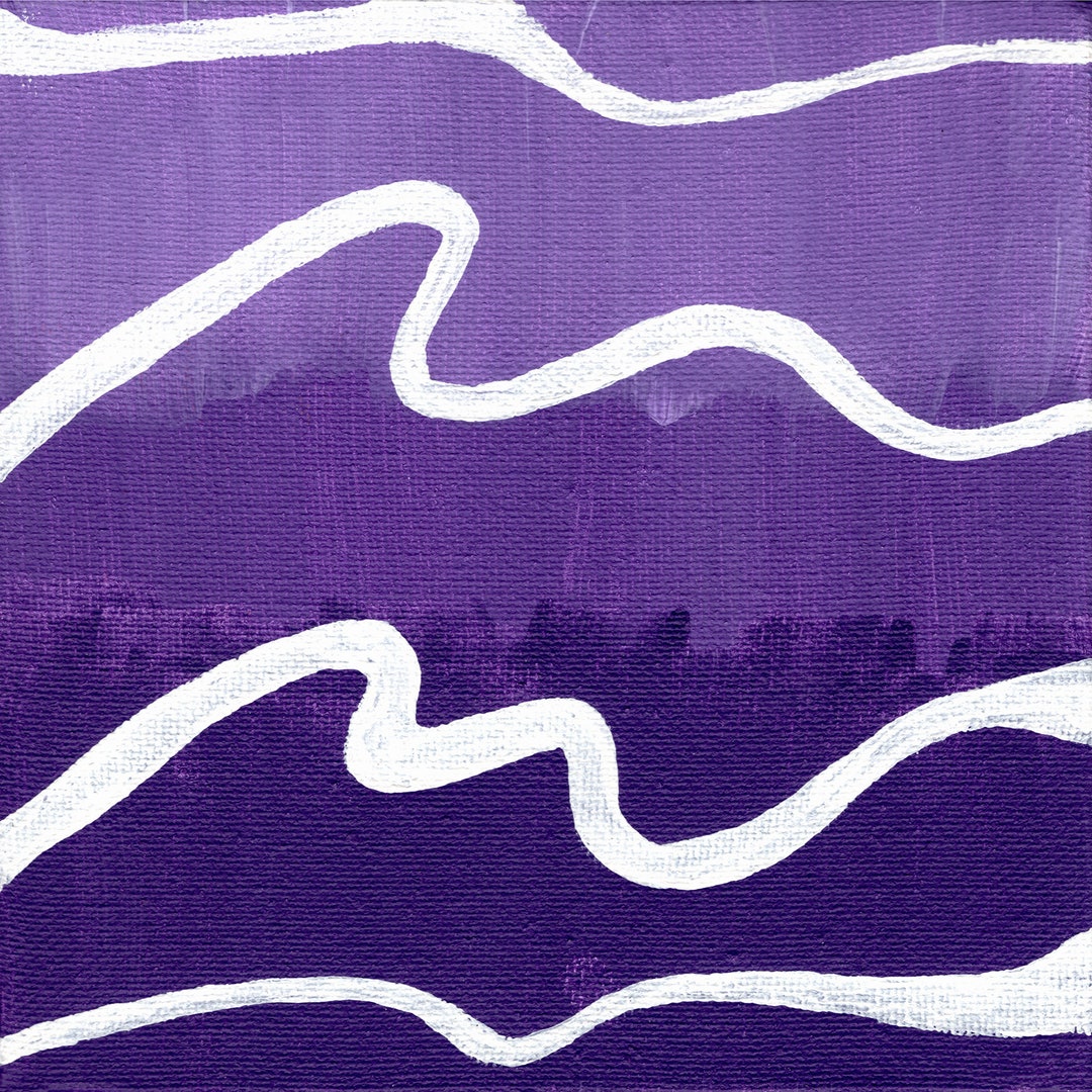 Purple Radio 5x5 Print - Etsy