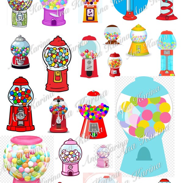 Gumball Machine Stickers - Etsy
