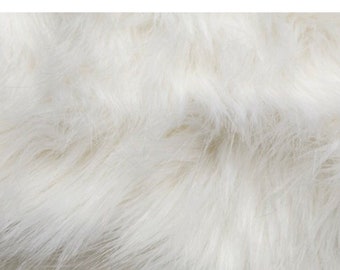 Zebra Large White and Black Velbo Faux Fur Fabric per Yard - Etsy