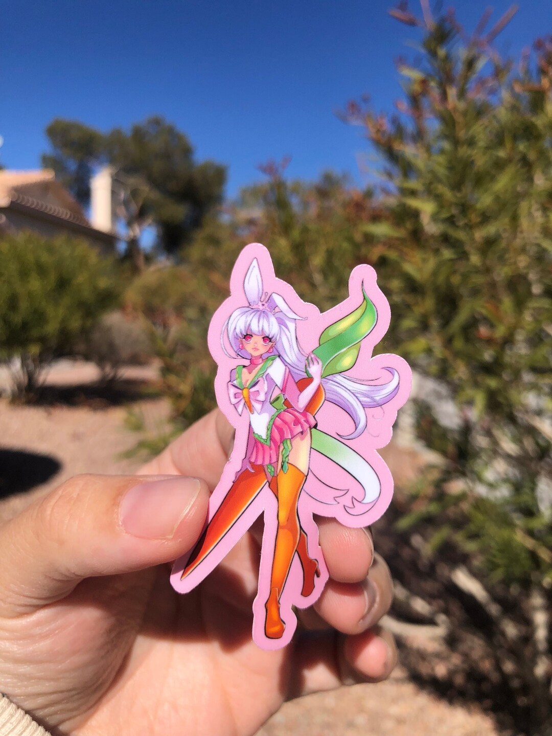 Magical Girl Bunii Sticker Laptop Decal - Etsy