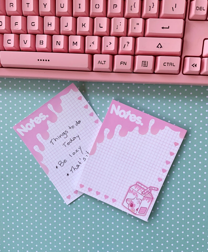 Milkbox Snack Kawaii Cow Cute Notepad/memopad - Etsy