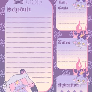 Evil Plans Baphomet Daily Planner - Etsy