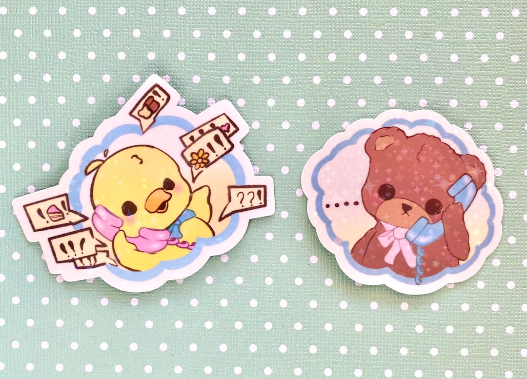 Chisme Friends Holographic Sticker Set of 2 - Etsy