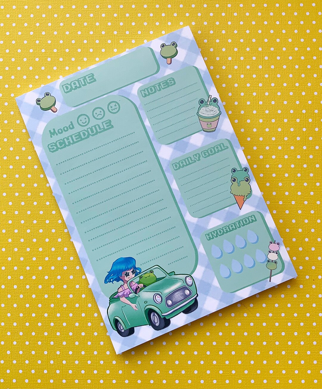 Froggy Friends Kawaii Daily Planner - Etsy