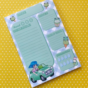 Froggy Friends Kawaii Daily Planner - Etsy