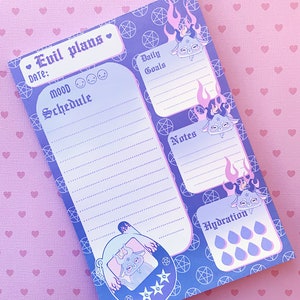 Evil Plans Baphomet Daily Planner - Etsy
