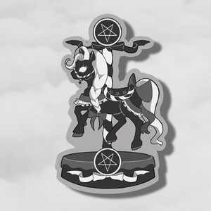 Goth Carousel Horses Holographic Sticker Set of 3 - Etsy