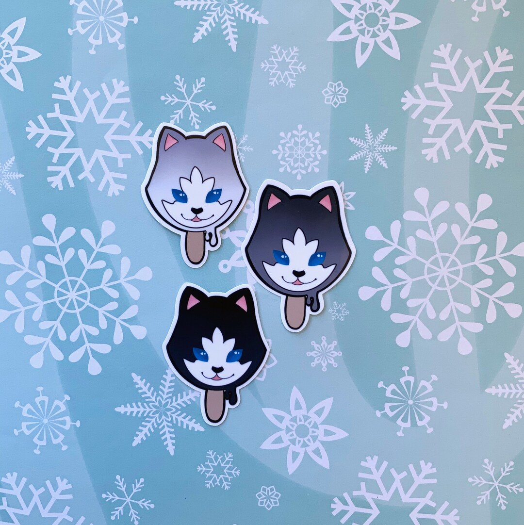 Husky Pops Sticker Set of 3 Laptop/decals - Etsy