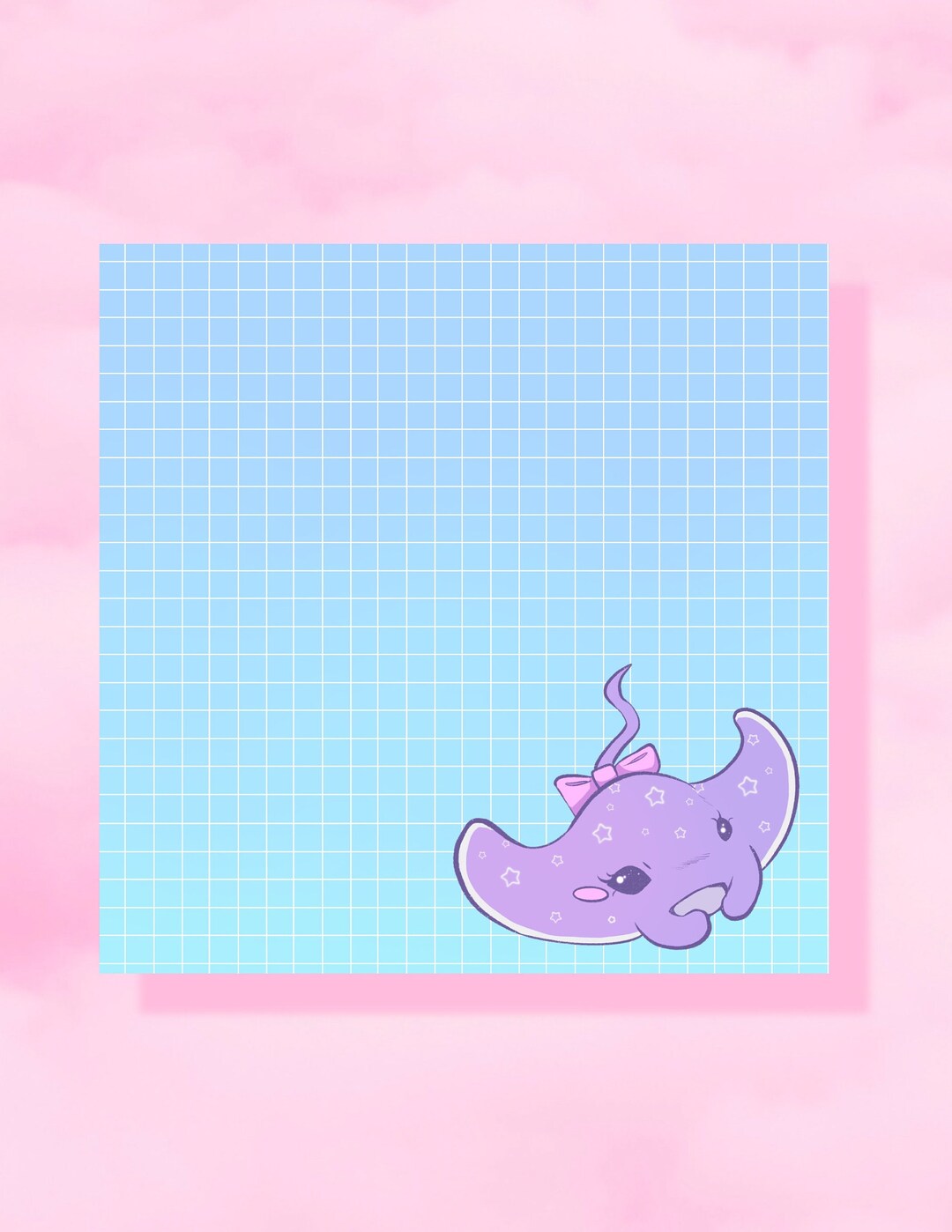 Manta Ray Memopad - Etsy