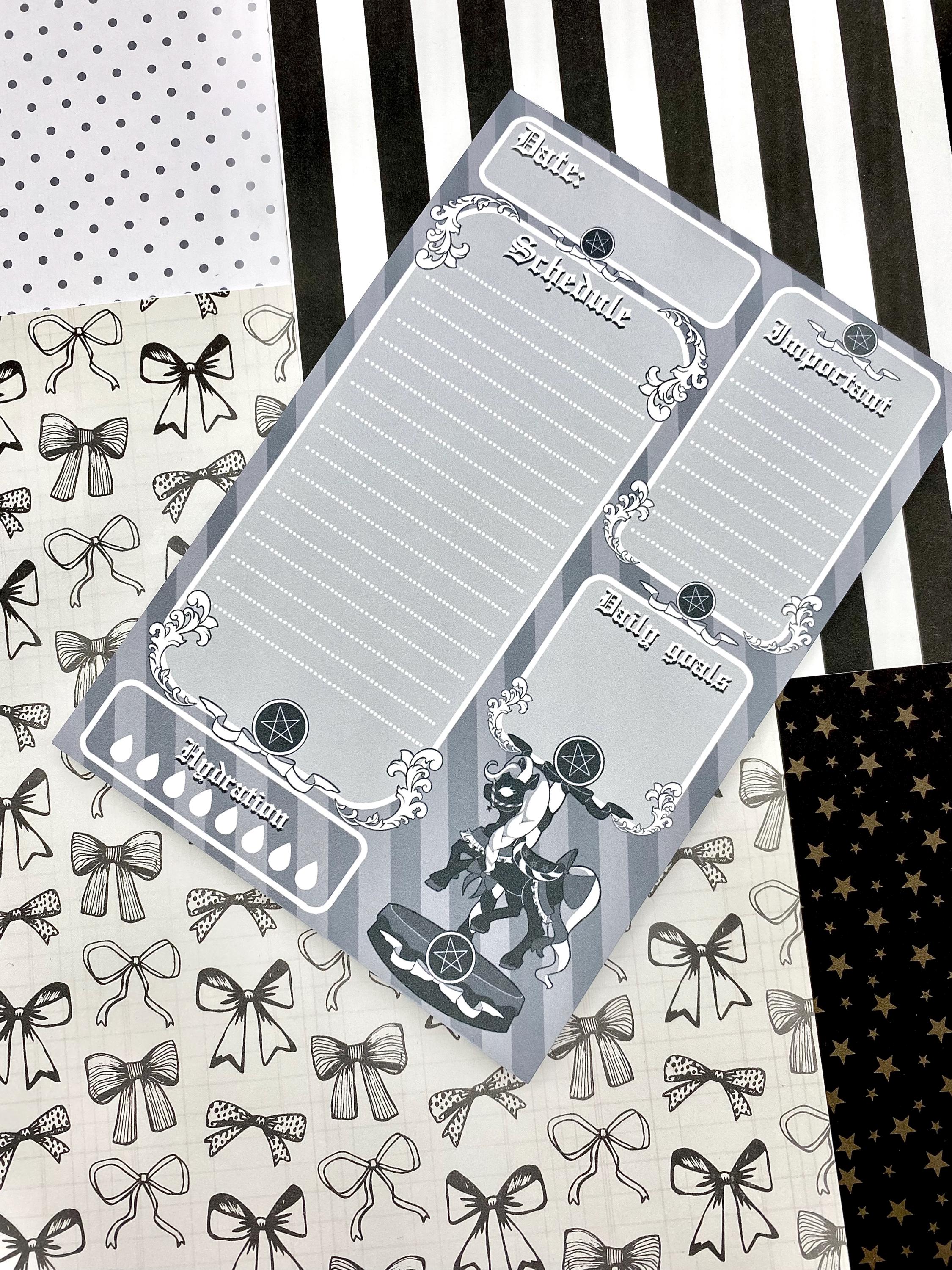 Goth Carousel Daily Planner - Etsy