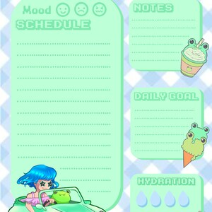 Froggy Friends Kawaii Daily Planner - Etsy