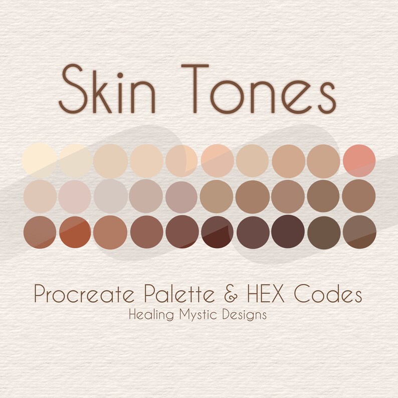 Skin Tones Procreate Palette Procreate Color Palette - Etsy