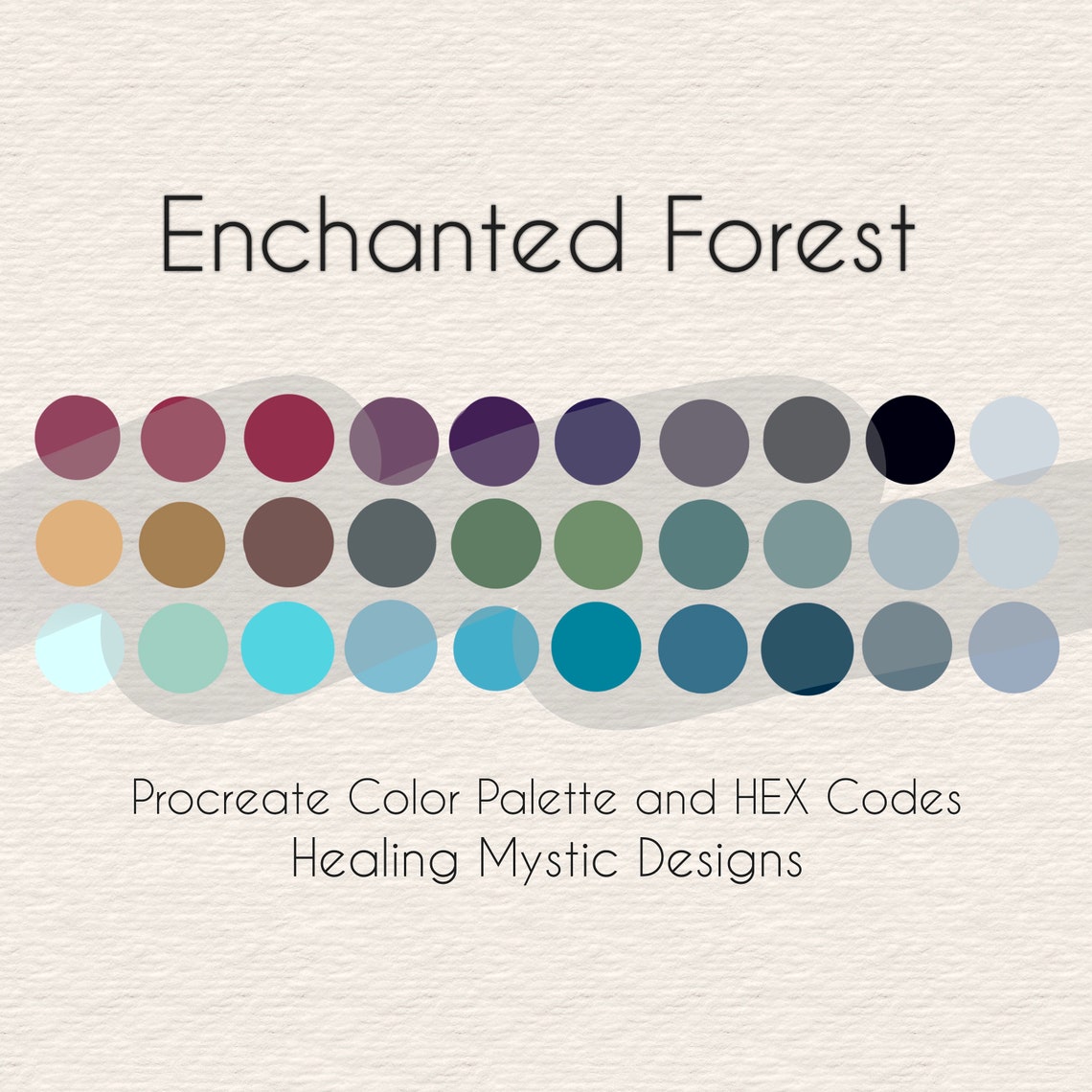 Enchanted Forest Procreate Palette Procreate Color Palette - Etsy