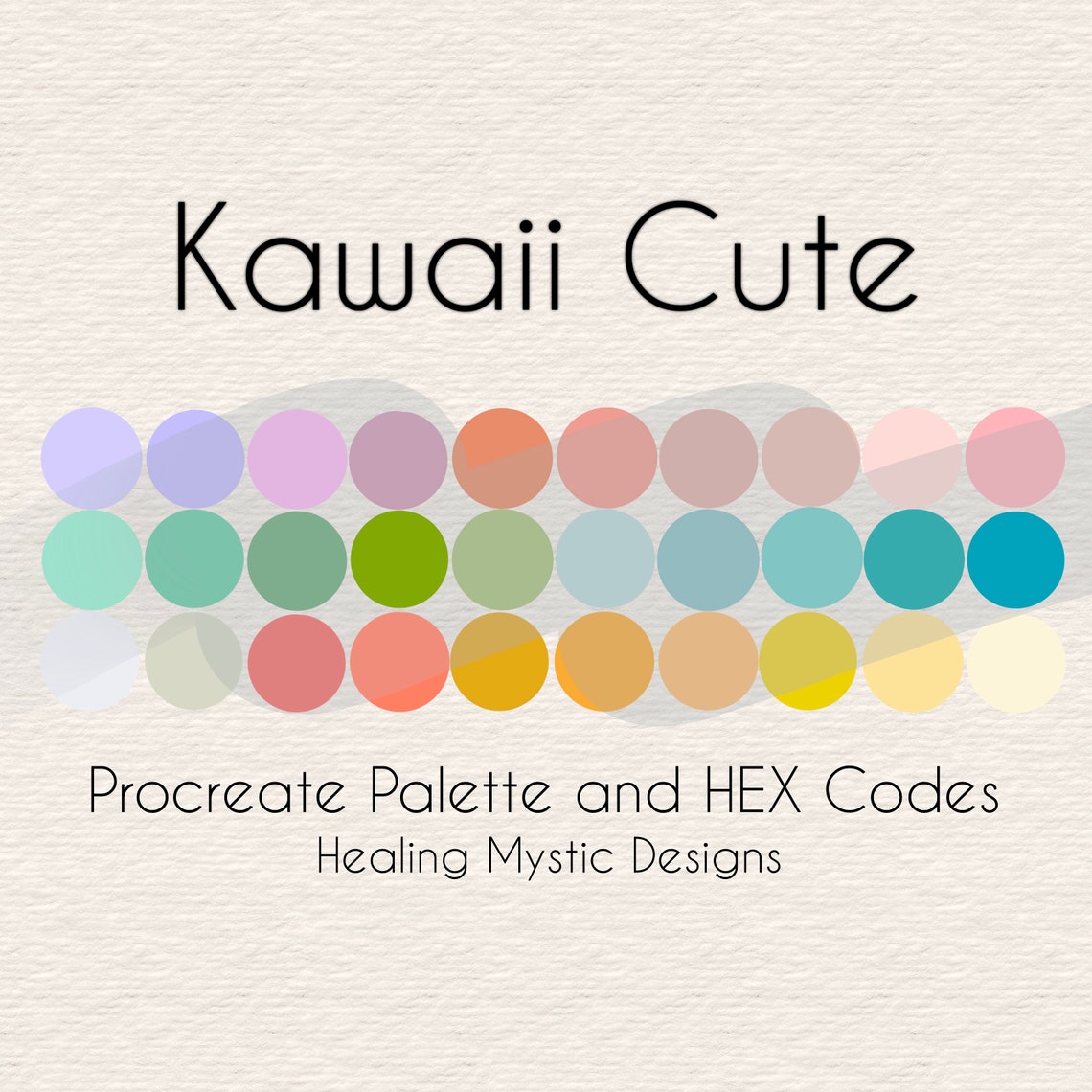 Kawaii Cute Procreate Palette Procreate Tools Procreate - Etsy