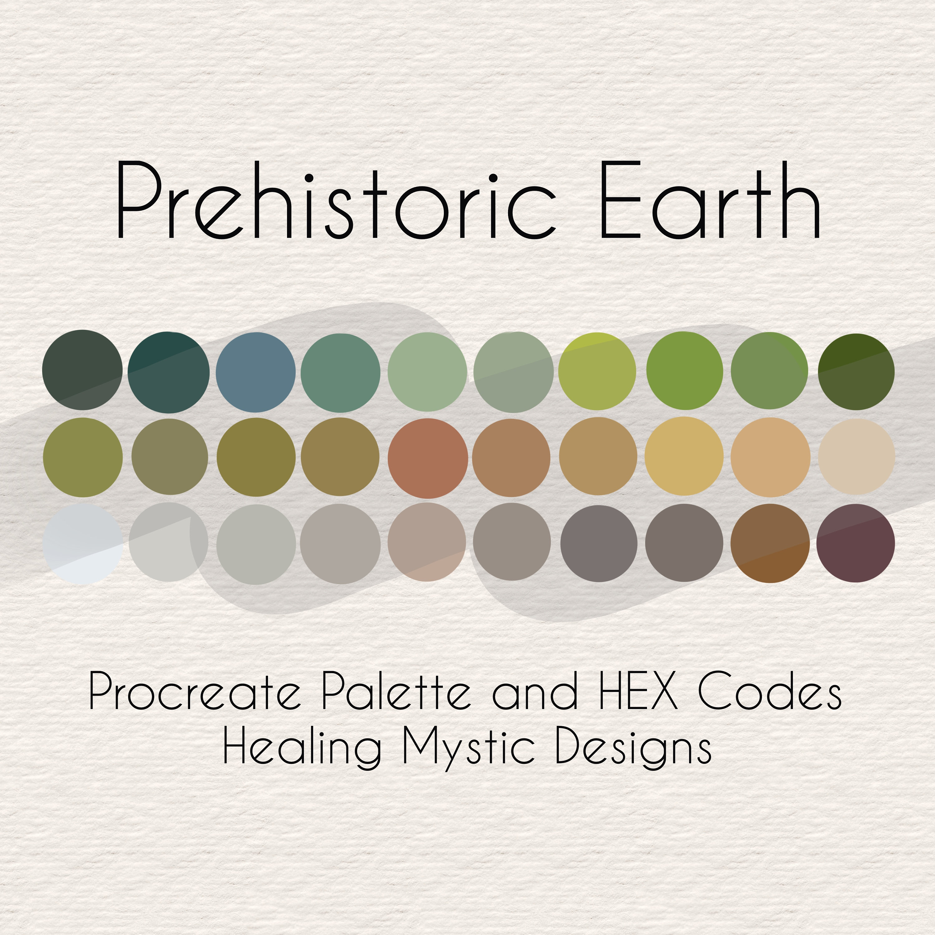 Prehistoric Earth Procreate Palette Procreate Tools HEX - Etsy Canada