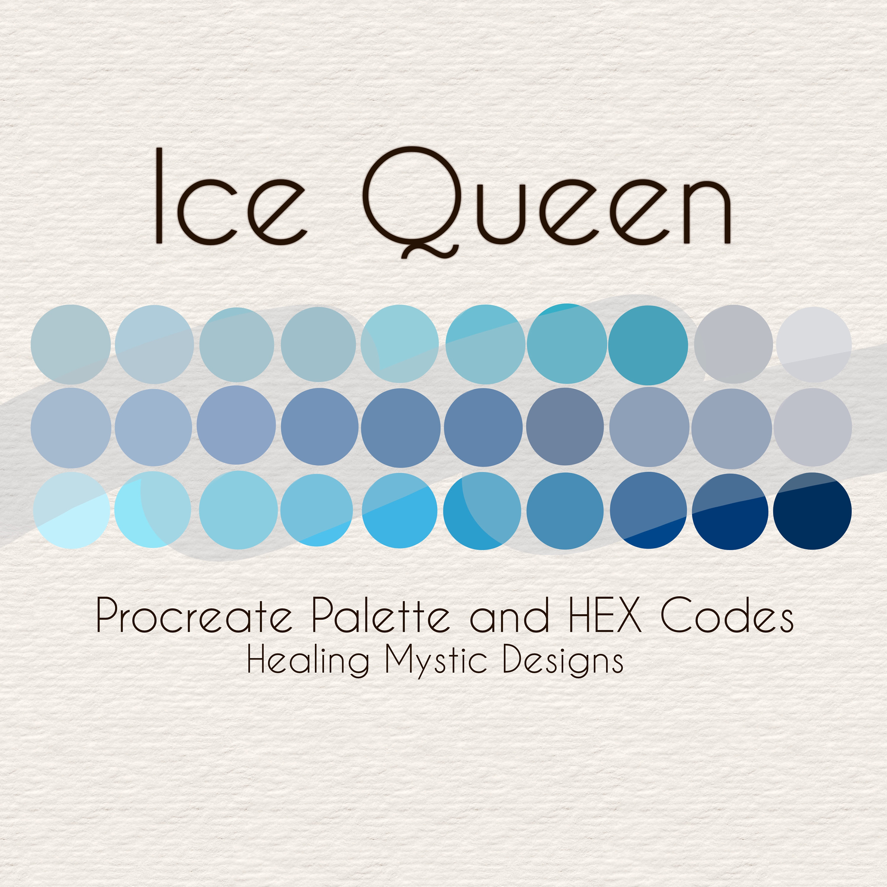 Ice Blue Palette - Etsy